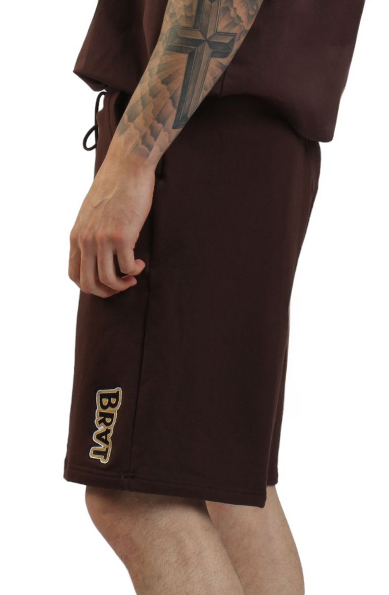 HUDSON Vert Logo FLC Short 424-BRN - Karmaloop