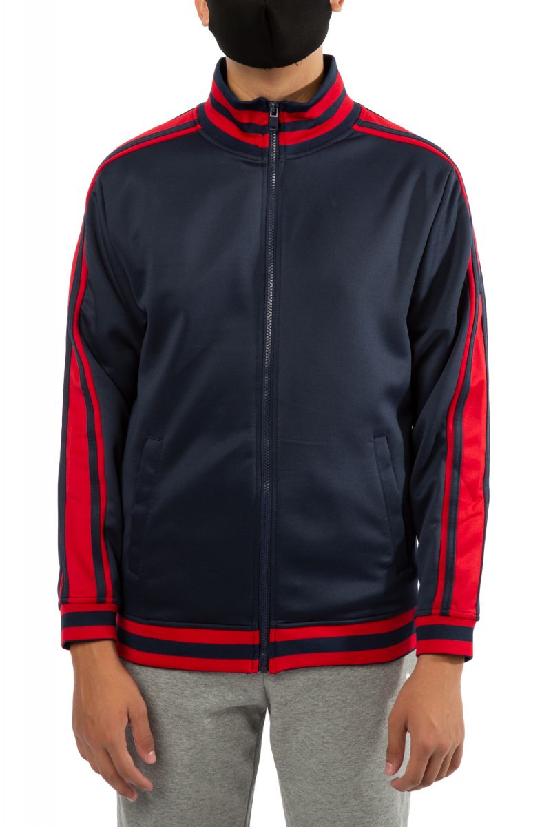 FBRK Shane Striped Jacket 9A2-501NVYRD - Karmaloop