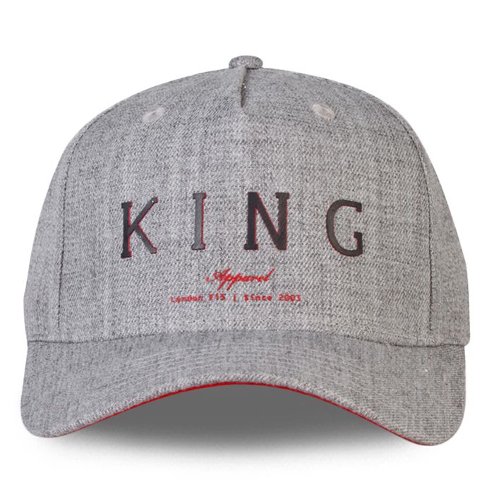 KING APPAREL Stepney Curved Peak Cap - Stone Grey SS23-SCG-OS - Karmaloop