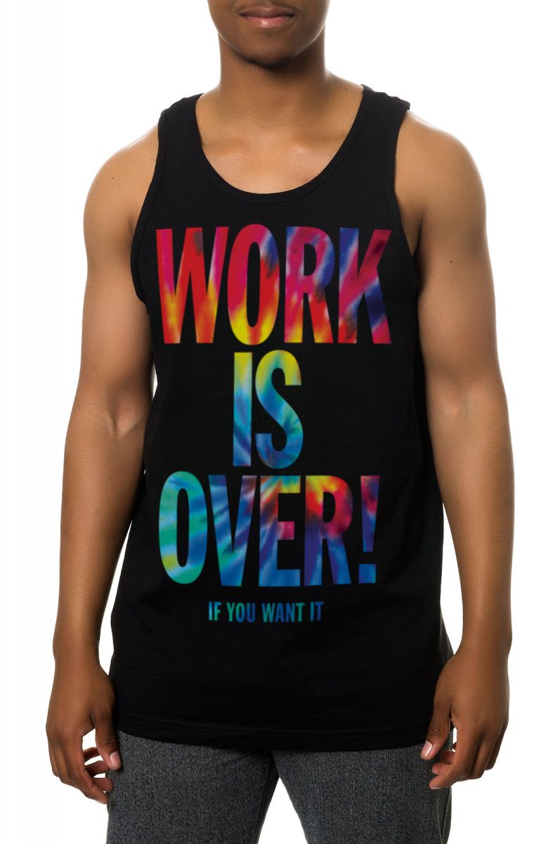 VACATION The Work is Over Tank Top in Black VA-SV-WORKISOVERTD-TNK-BLK ...