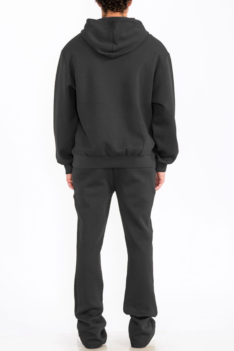WEIV Stacked Flare Tech Fleece Sweat Set SET131-BLACK - Karmaloop