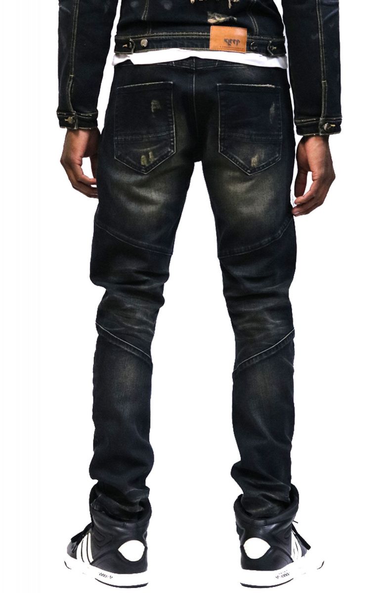 KLEEP Rifle New Washed Skinny Denim Pants KP-3320-RIFLE - Karmaloop