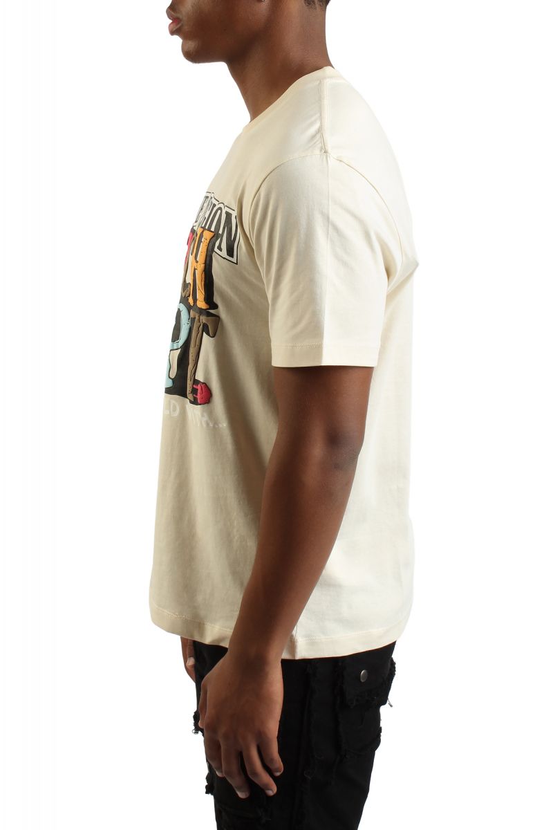 TRUE RELIGION Destroy and Rebuild Puff Print T-Shirt 109815-1776 ...