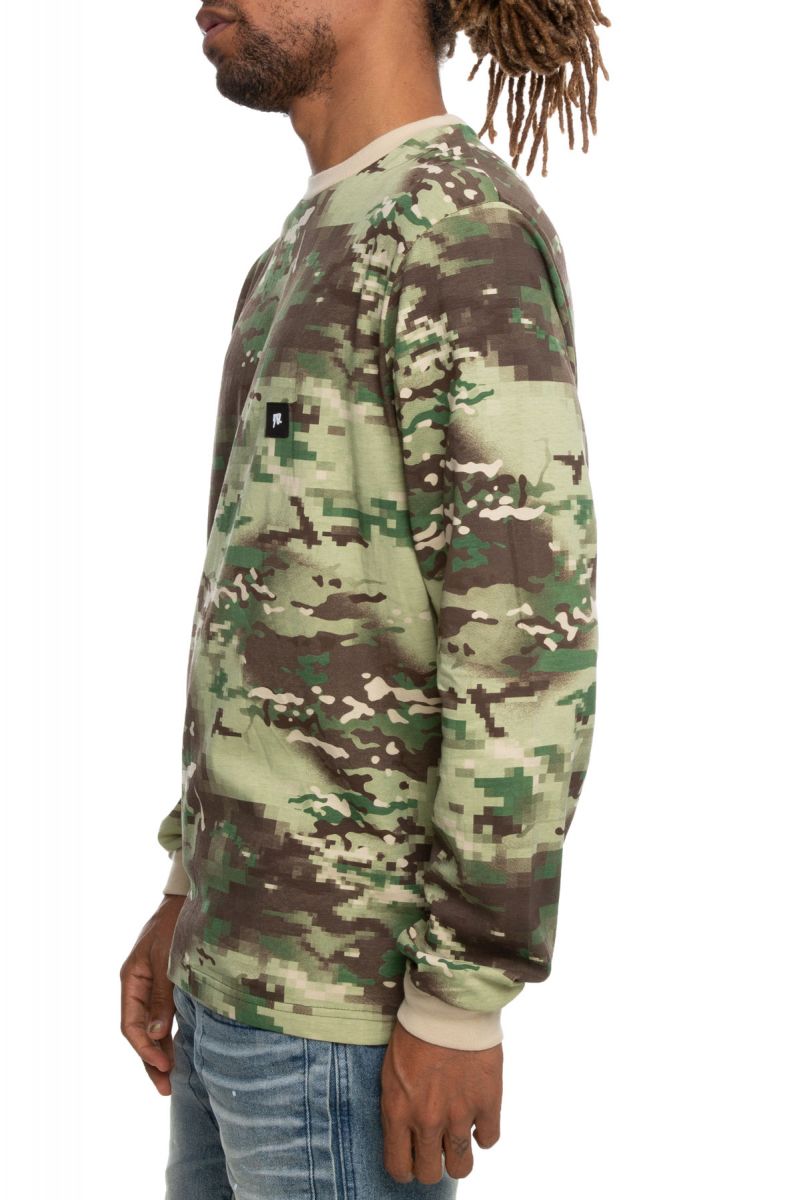 10 DEEP Keep Back Long Sleeve Tee in Digi Camo 191TD4006-CAMO - Karmaloop