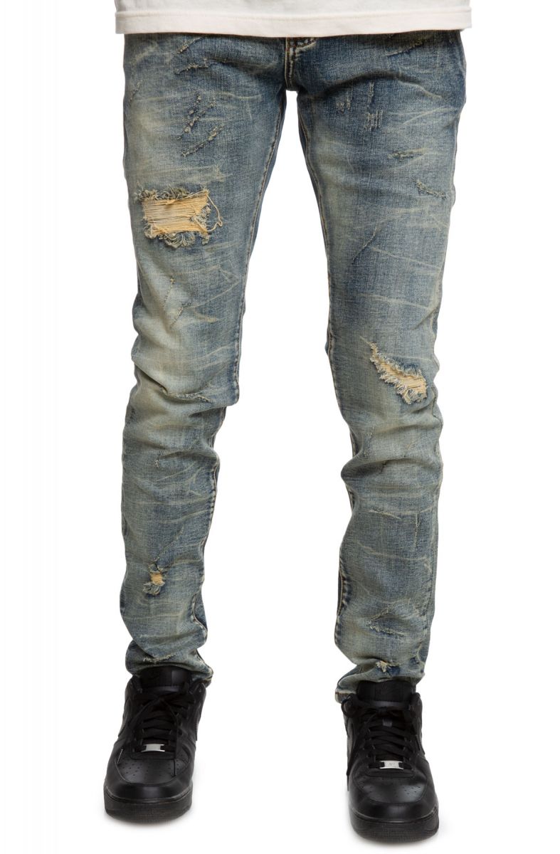 CRYSP Pacific Denim in Distressed Light Vintage Wash CRYH19-131 - Karmaloop