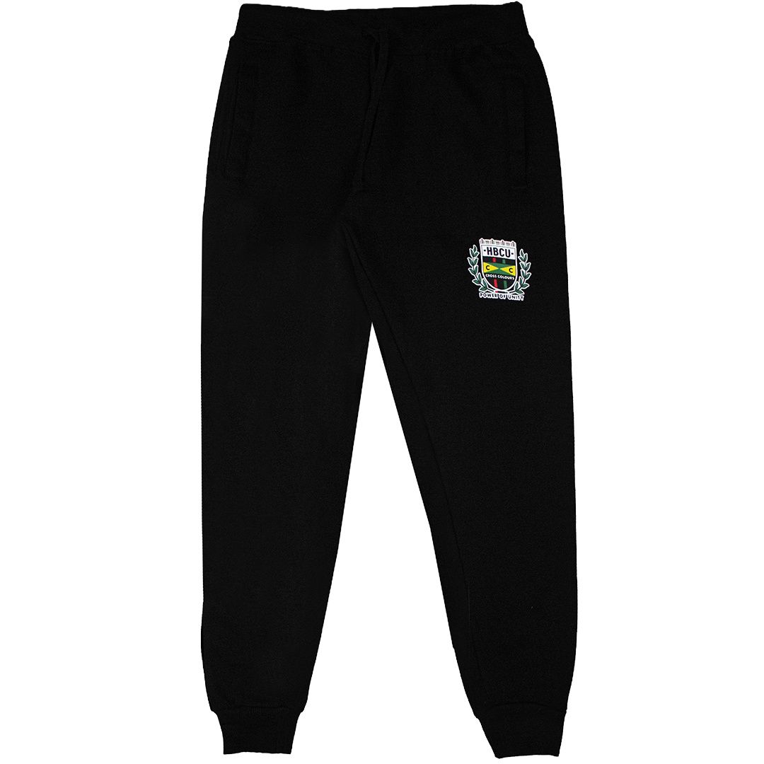 CROSS COLOURS HBCU Flag Sweatpant - Black C90023FL-BLK - Karmaloop