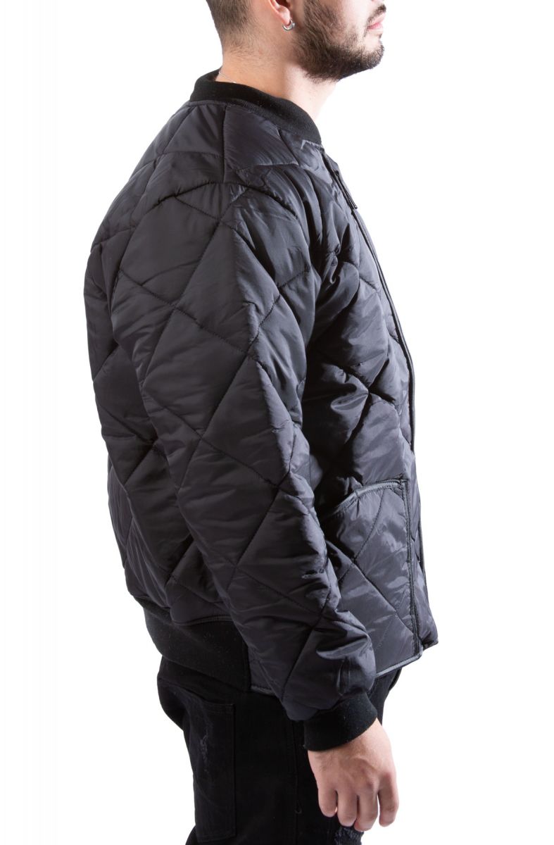 ROTHCO Diamond Nylon Quilted Flight Jacket 7230-BLK - Karmaloop