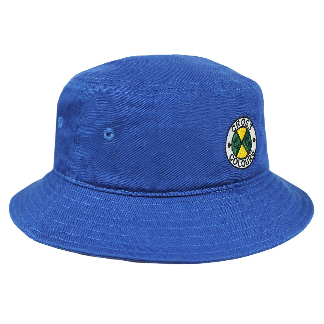 CROSS COLOURS Circle Logo Bucket Hat - Royal Mineral C313CLP-BLU-MULTI ...