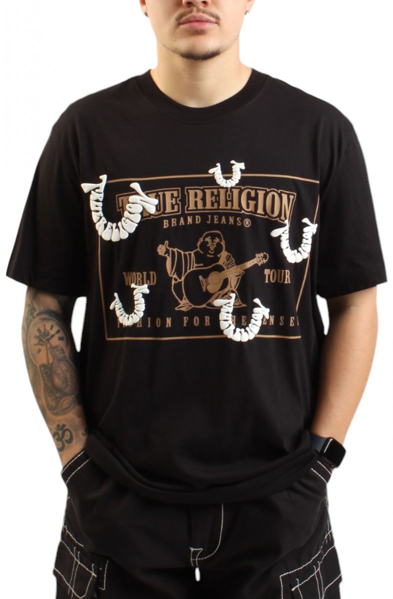 TRUE RELIGION Puff Print Horseshoe T-Shirt 108464-1001 - Karmaloop