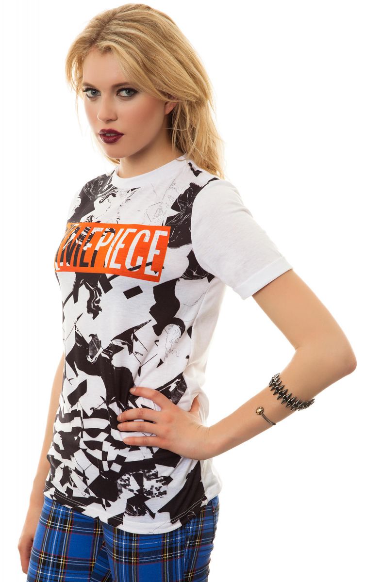 DIMEPIECE LA The Dimepiece Cuffed Tee in Black T-BL0123-BLK - PLNDR