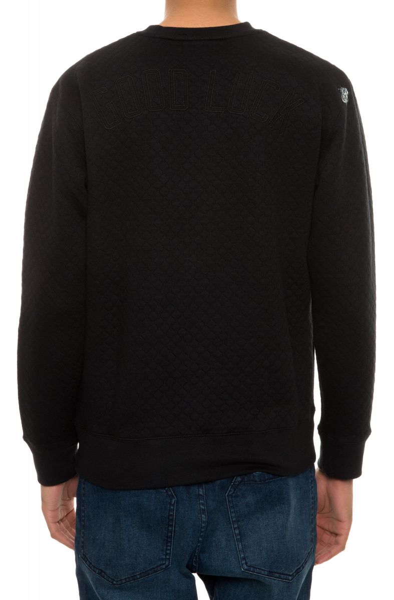 Staple Sweatshirt Basic Quilted Crewneck Black
