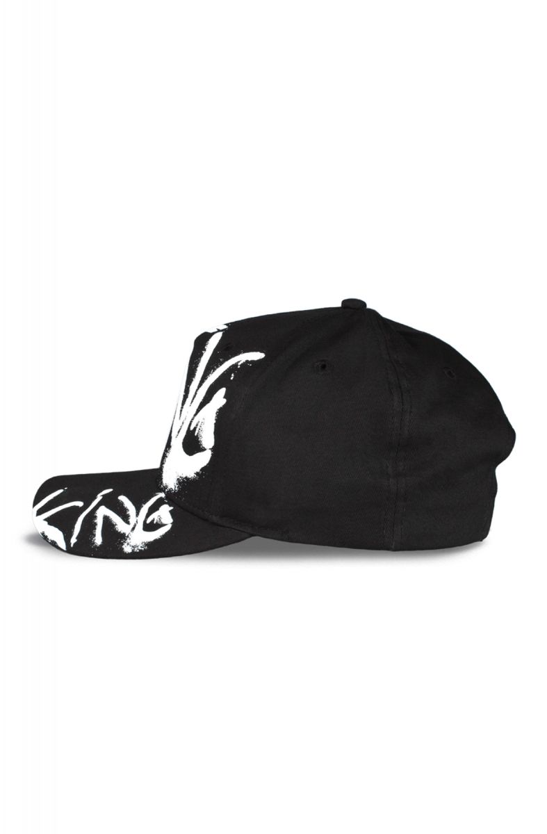 KING APPAREL Deranged Curved Peak Cap - Onyx Black AW23-DRCB-OS - Karmaloop