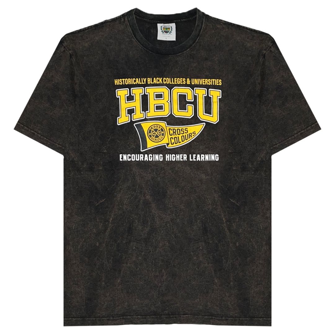 CROSS COLOURS X HBCU Pennant T-Shirt - Black Mineral H10017PEN-BKM ...