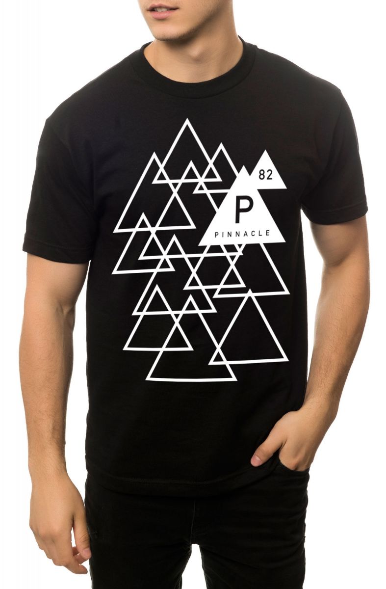 PINNACLE LIMITED The Pyramids Tee in Black SV-PYRAMIDS-TEE-BLK - PLNDR