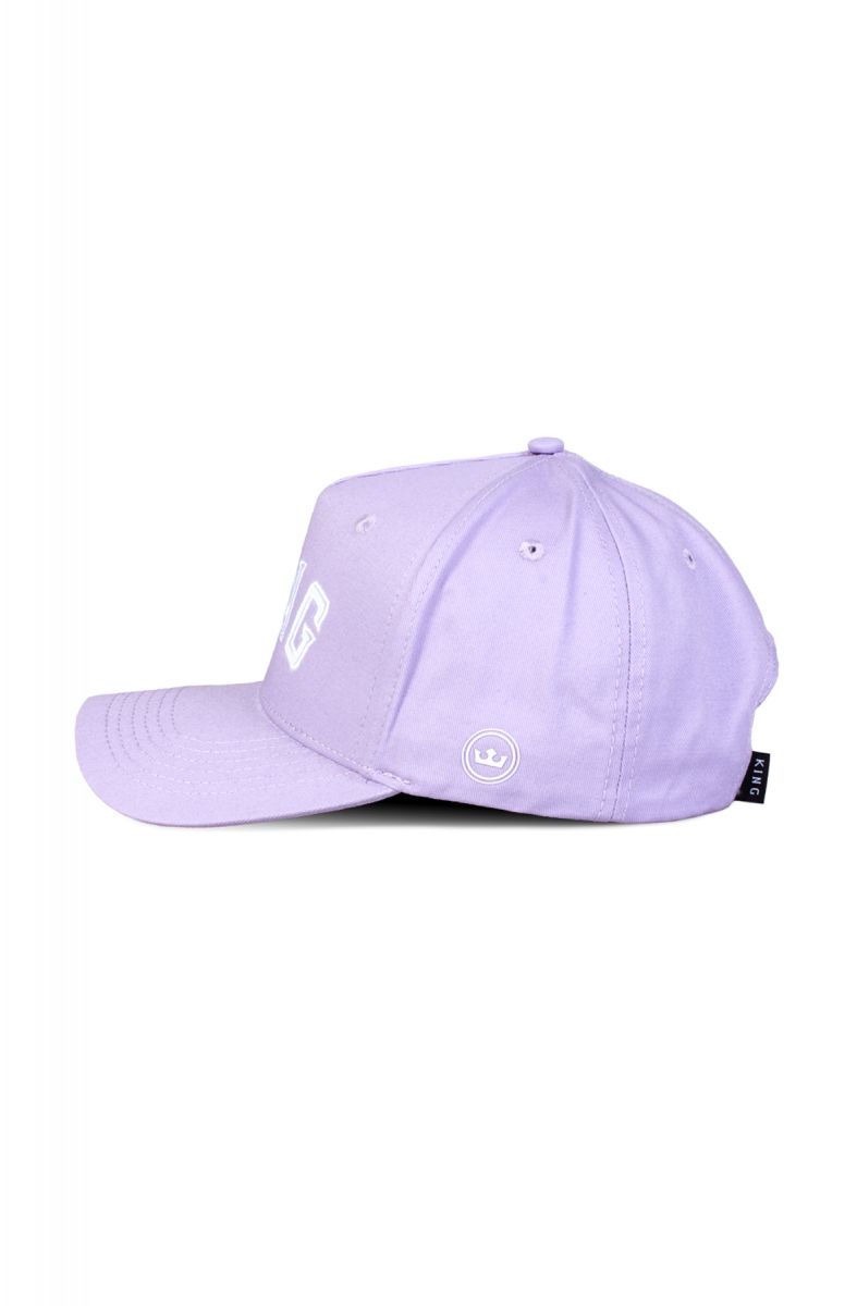 KING APPAREL Staple Curved Peak Cap - Lavender SS23-STCL-OS - Karmaloop