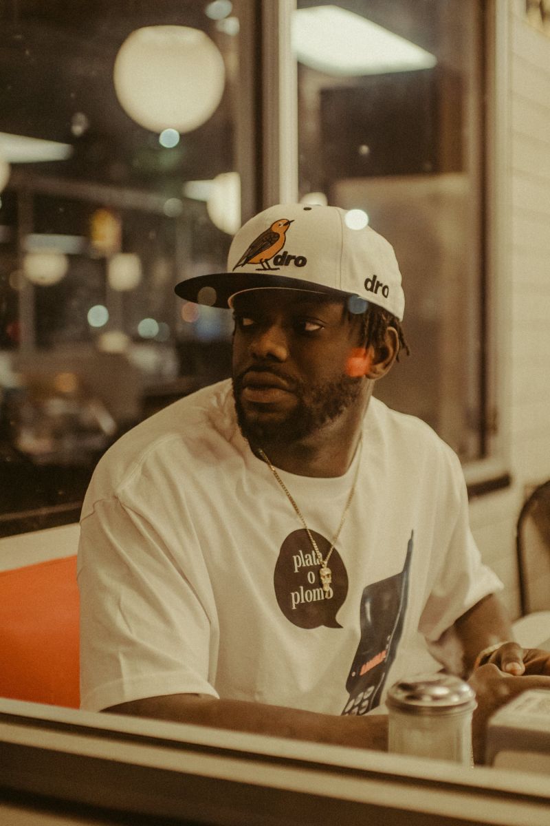 DRO Orange Bird White Snapback SB-BIRD-BLACKWHITE - Karmaloop