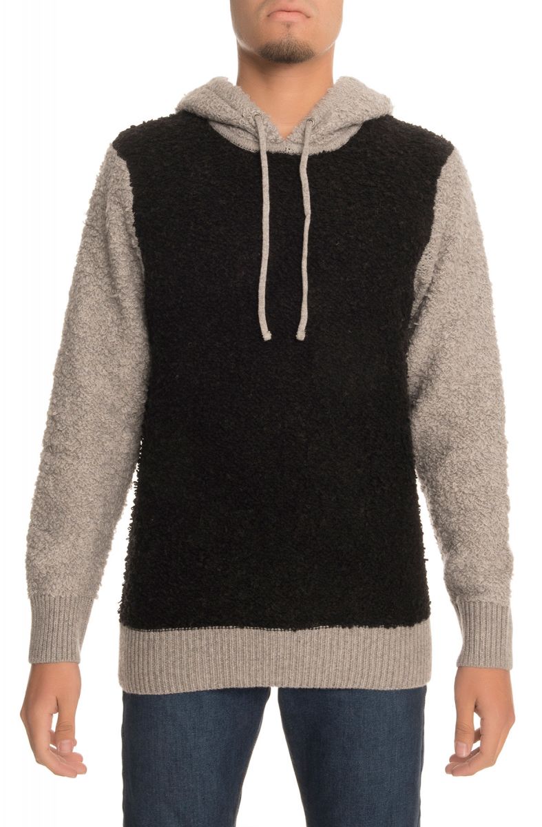 DOPE The Loop Knit Pullover Hoodie in Black D0915-J212-BLK - PLNDR