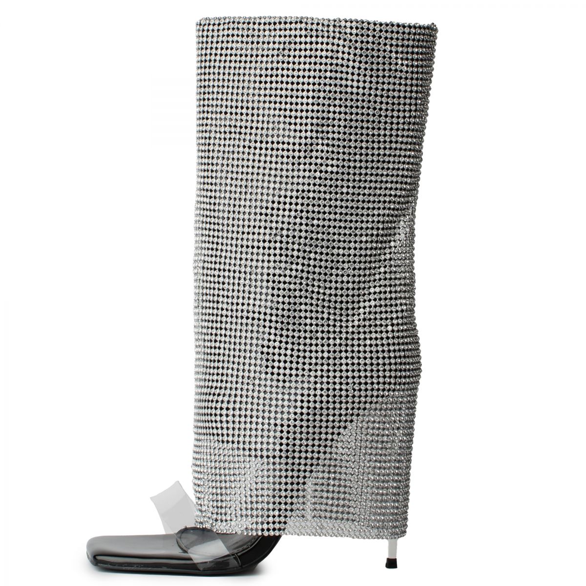 SOLE LA VIE Shadow-01 Open Toe High Heel Boot SHADOW-01-BLK - Karmaloop