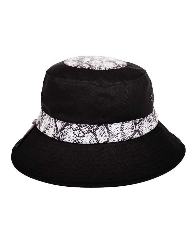 HIDEOUT Snakes & Shapes Reversible Bucket Hat THC-SN-OB ...