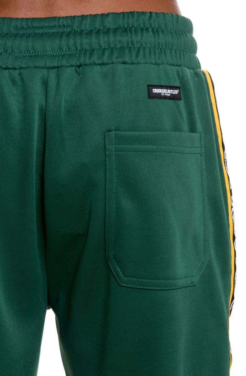 CROOKS AND CASTLES The CNC Track Pant in Forest I1870501-FOREST - Karmaloop