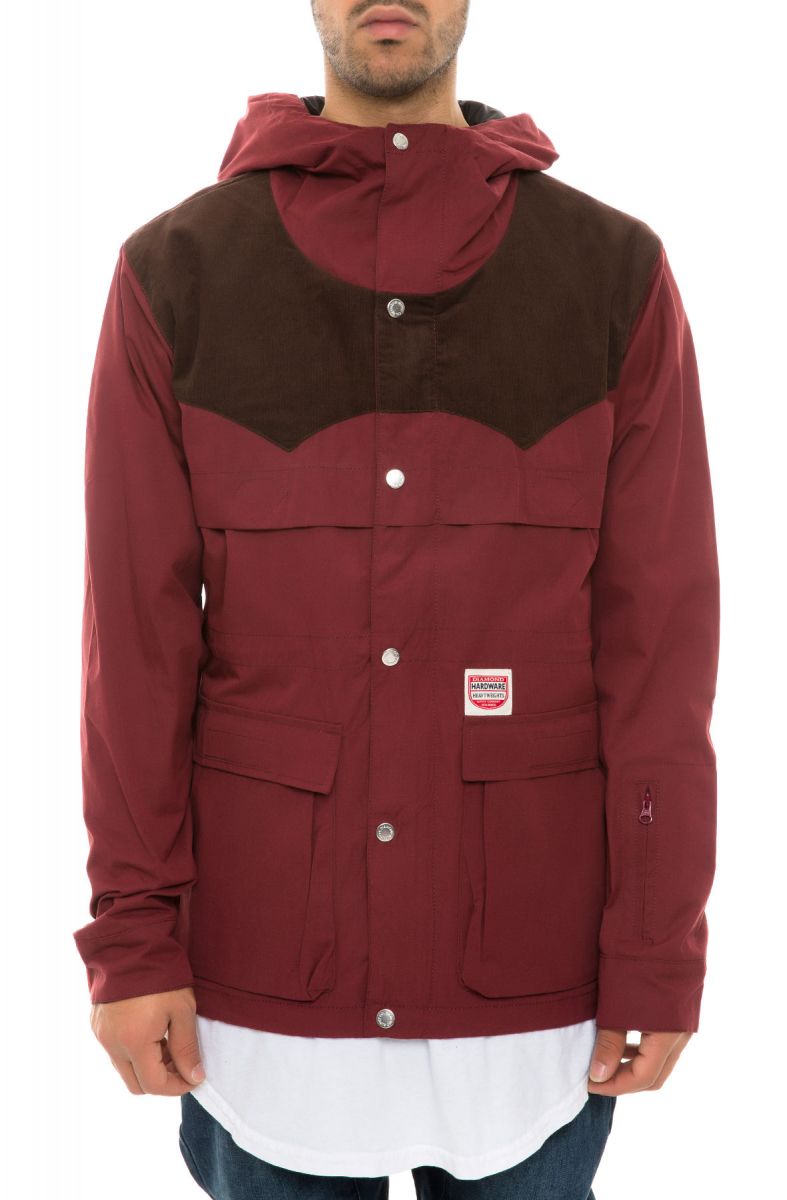 DIAMOND SUPPLY CO. The Miner Jacket in Burgundy D14DTC36-BUR - PLNDR