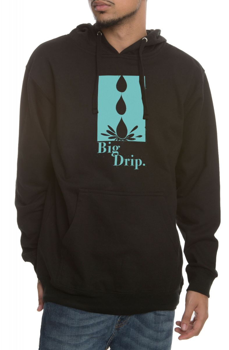 STREET VAULT The Big Drip Hoodie in Black SV-BIGDRIP-HOOD-BLK - Karmaloop