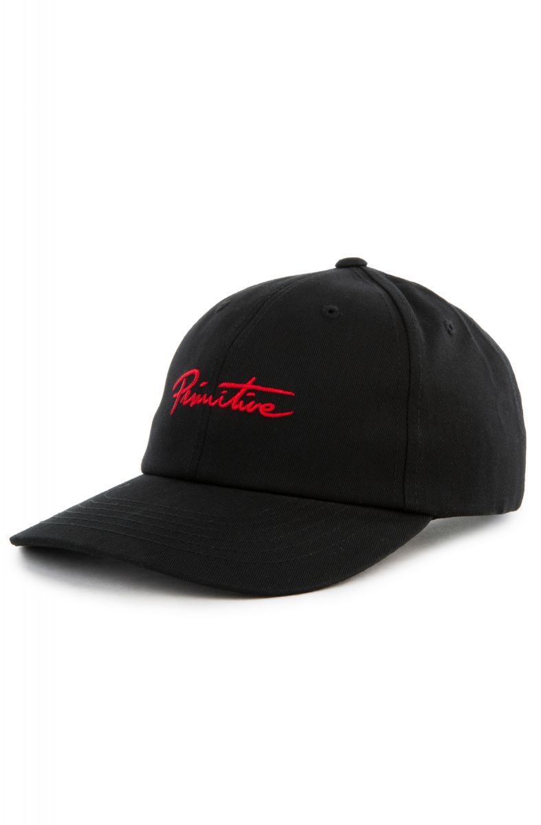 PRIMITIVE The Nuevo Script Dad Hat in Black PA218H60-BLK - Karmaloop