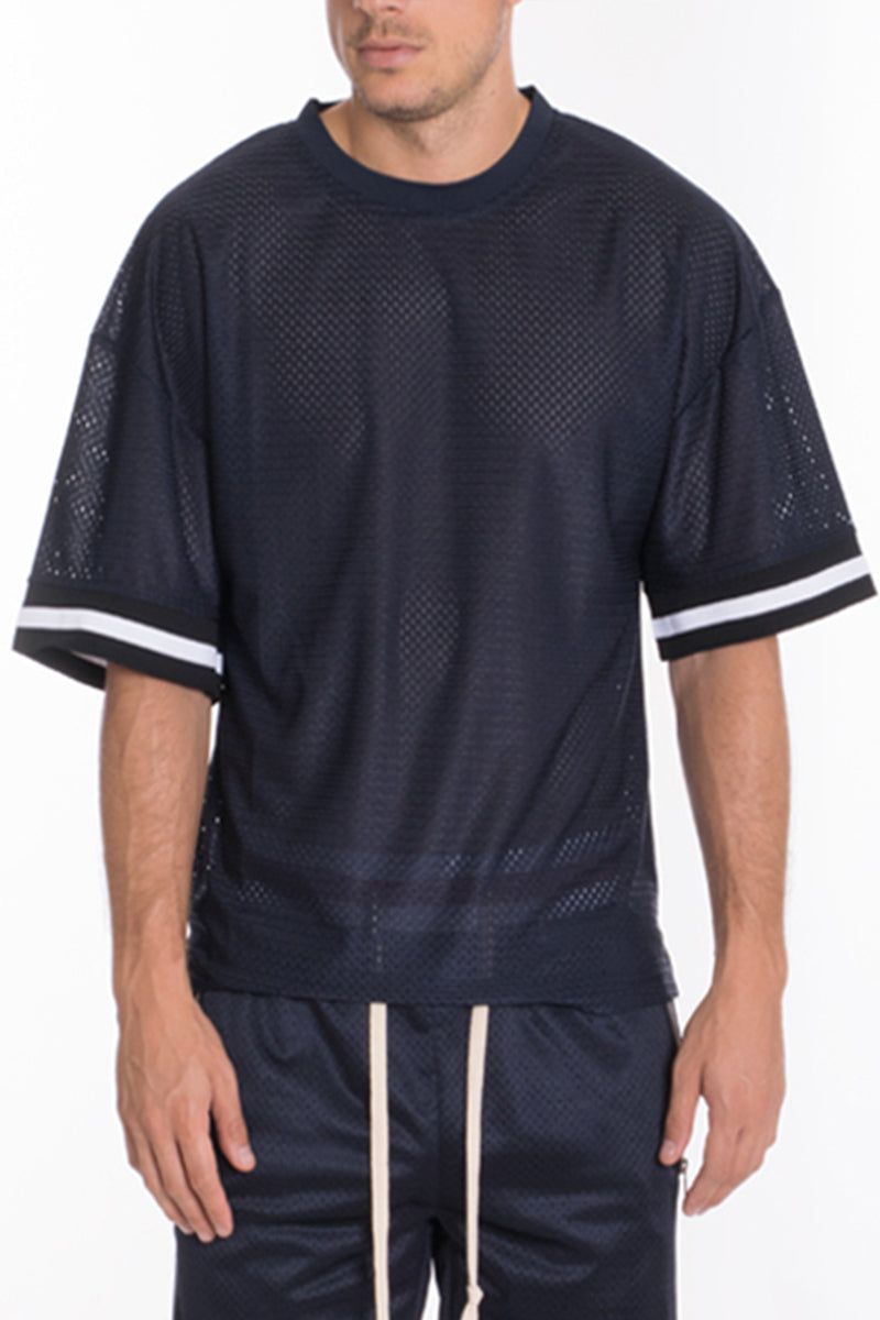 WEIV Edwin Mesh Jersey Shirt MSS0190-NAVYBLACK - Karmaloop