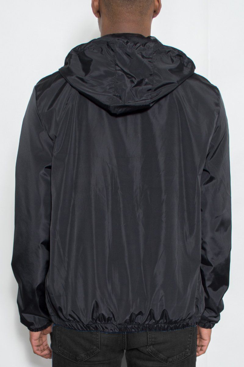 WEIV REFLECTIVE ZIP WINDBREAKER WV6200-BLK - Karmaloop
