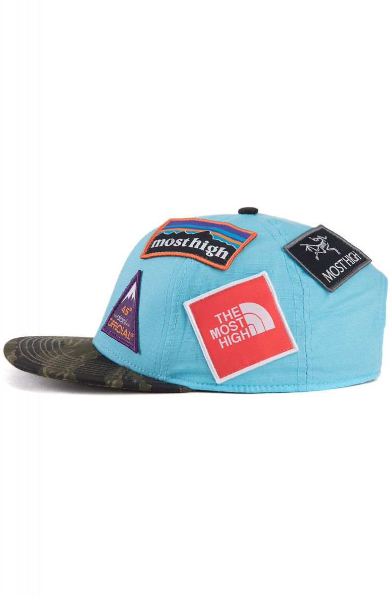 OFFICIAL CROWN OF LAUREL The MHC Mountain Logo Patchwork Snapback Hat ...