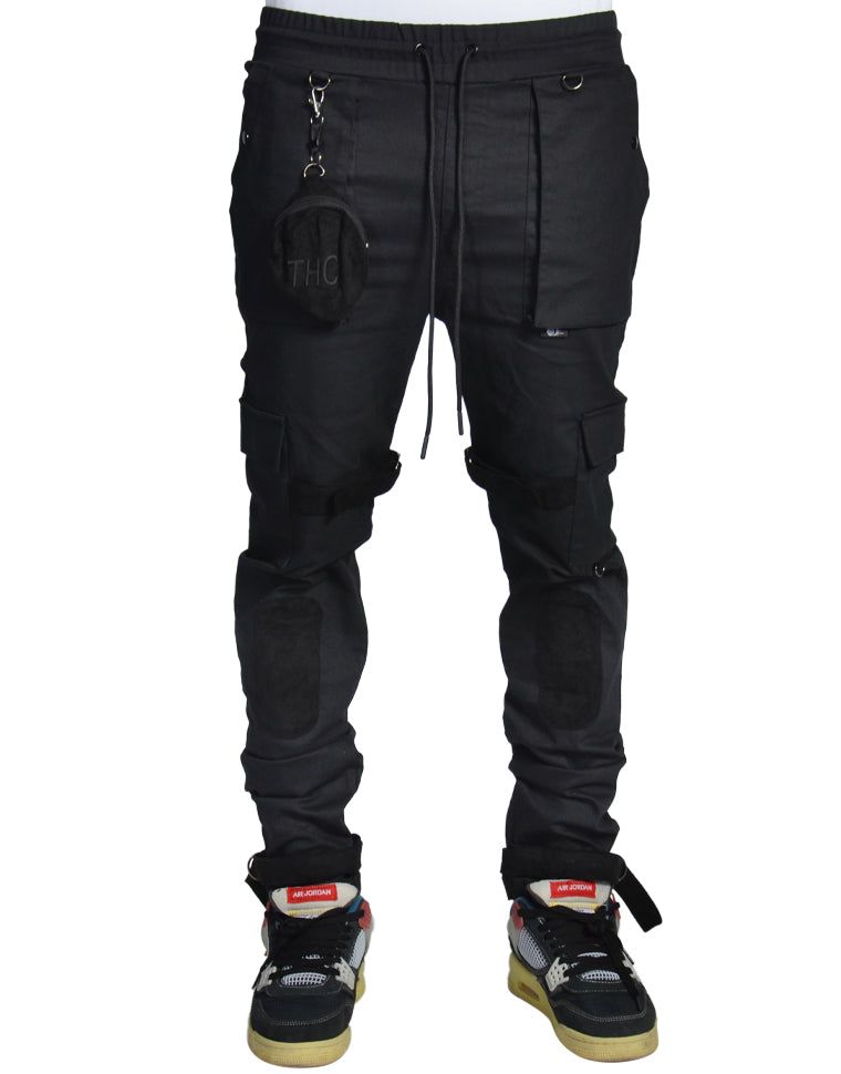 THE HIDEOUT CLOTHING New Sphere Pouch Strap Cargo Pants Joggers ...