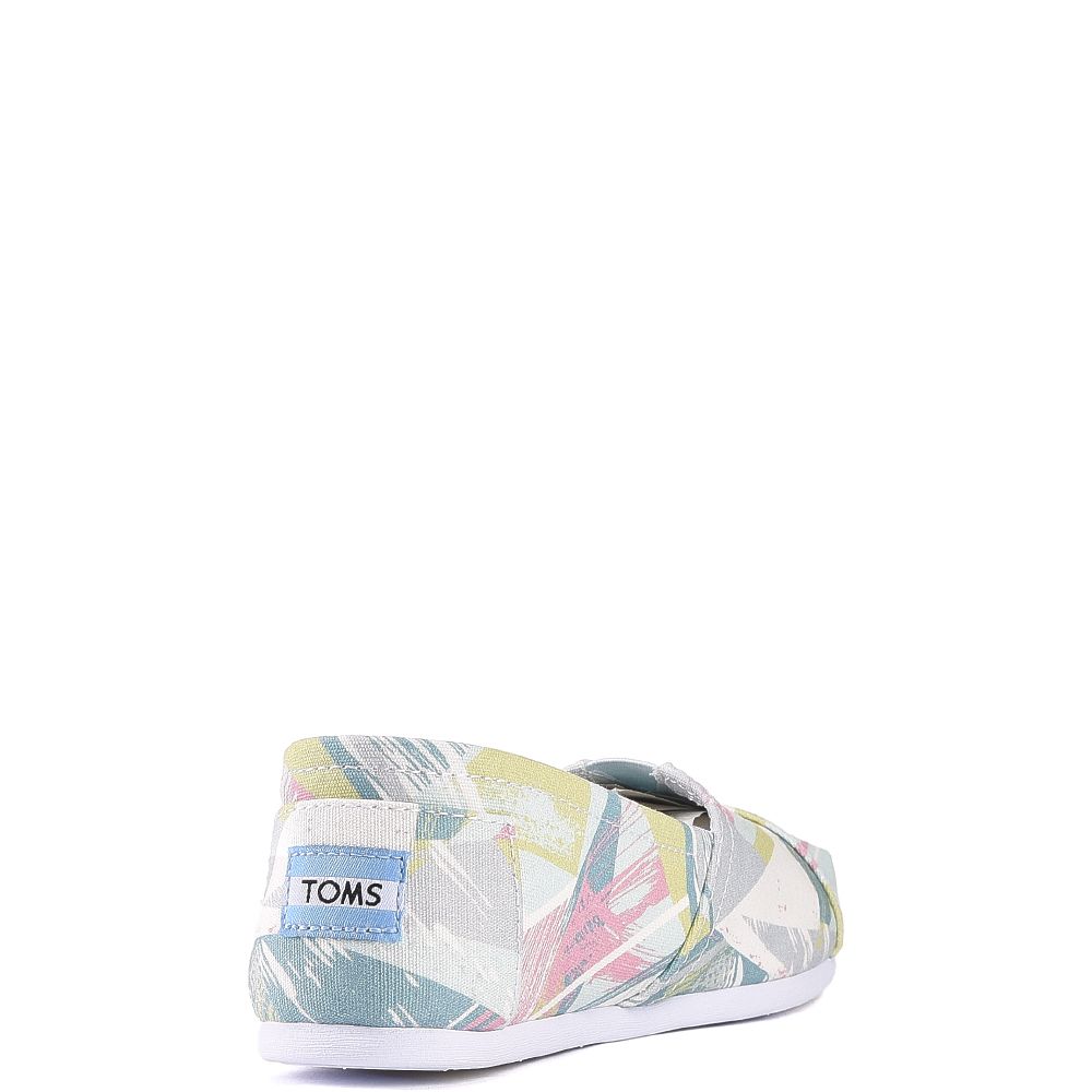 TOMS Toms Classic Pastel Multi Canvas Triangles Flats Multi 10008021 ...