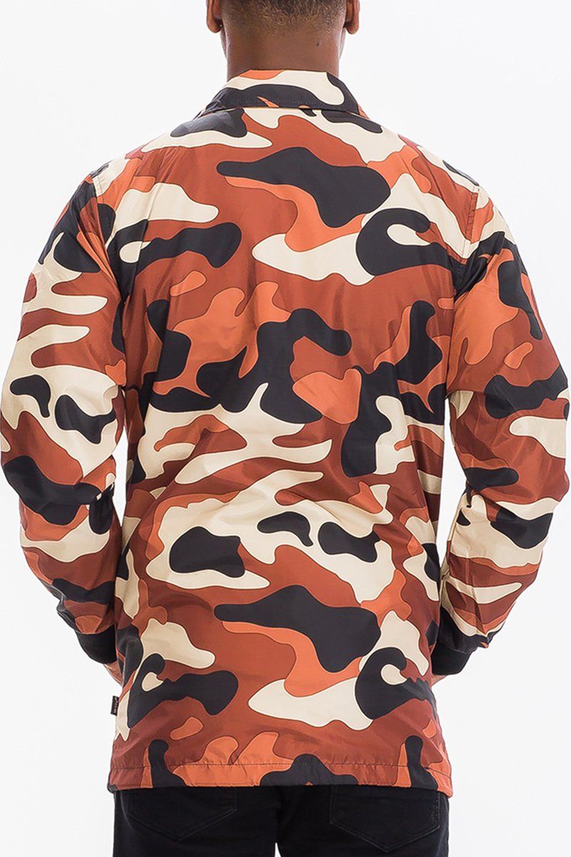 WEIV FULL BROWN CAMO COACHS JACKET 6300-BROWNCAMO - Karmaloop