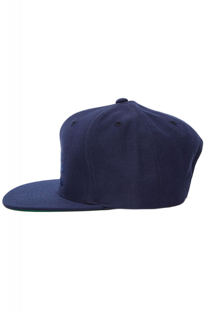 CLSC CO. The Mandarin Snapback Hat in Navy CFA15SB-02-NVY - PLNDR