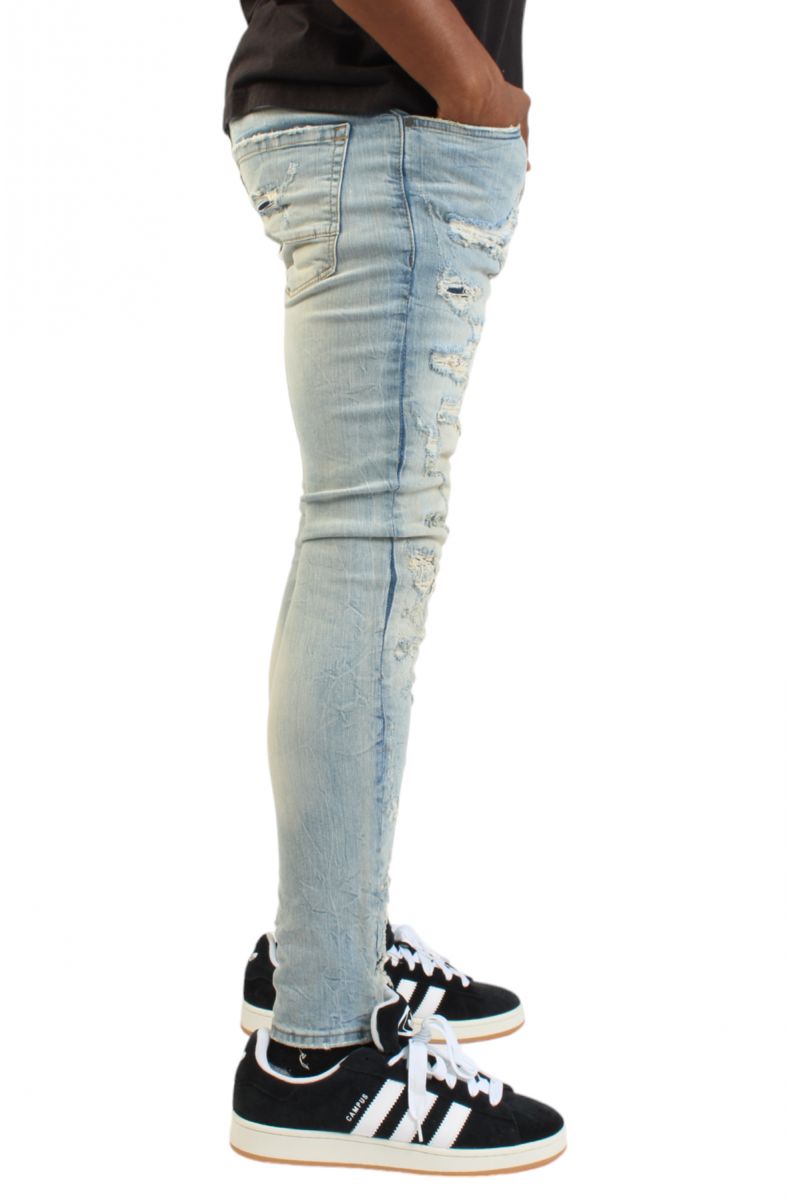 BRIAN BROTHERS INC. Ross Heavy Scar Distress Jean JR1178-LAGER - Karmaloop