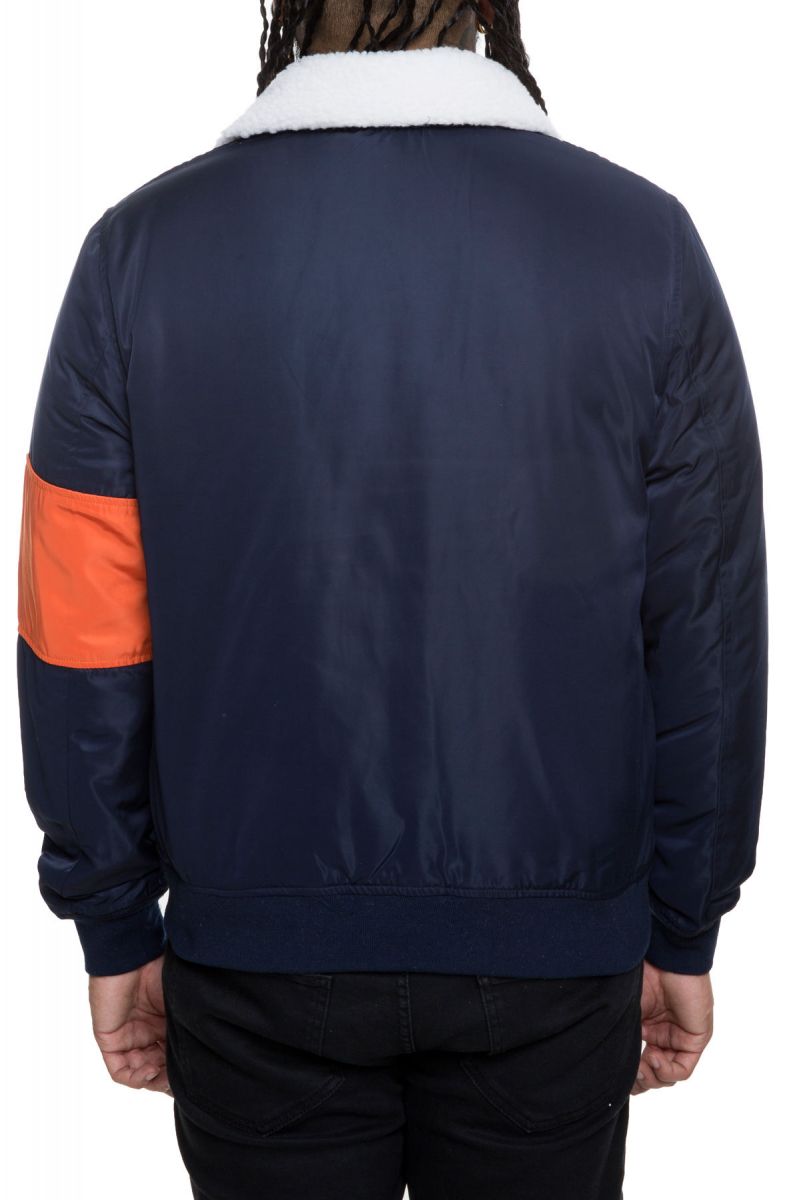 LIFTED ANCHORS The Parker Satin Trucker Jacket in Blue LAS1-9BLUE ...