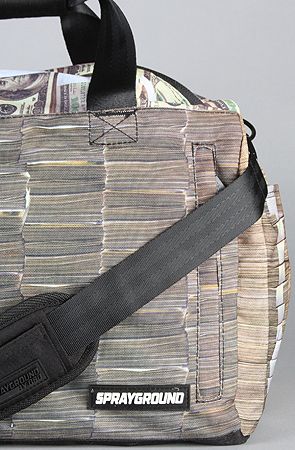 The Money Stacks Duffle Bag in Black