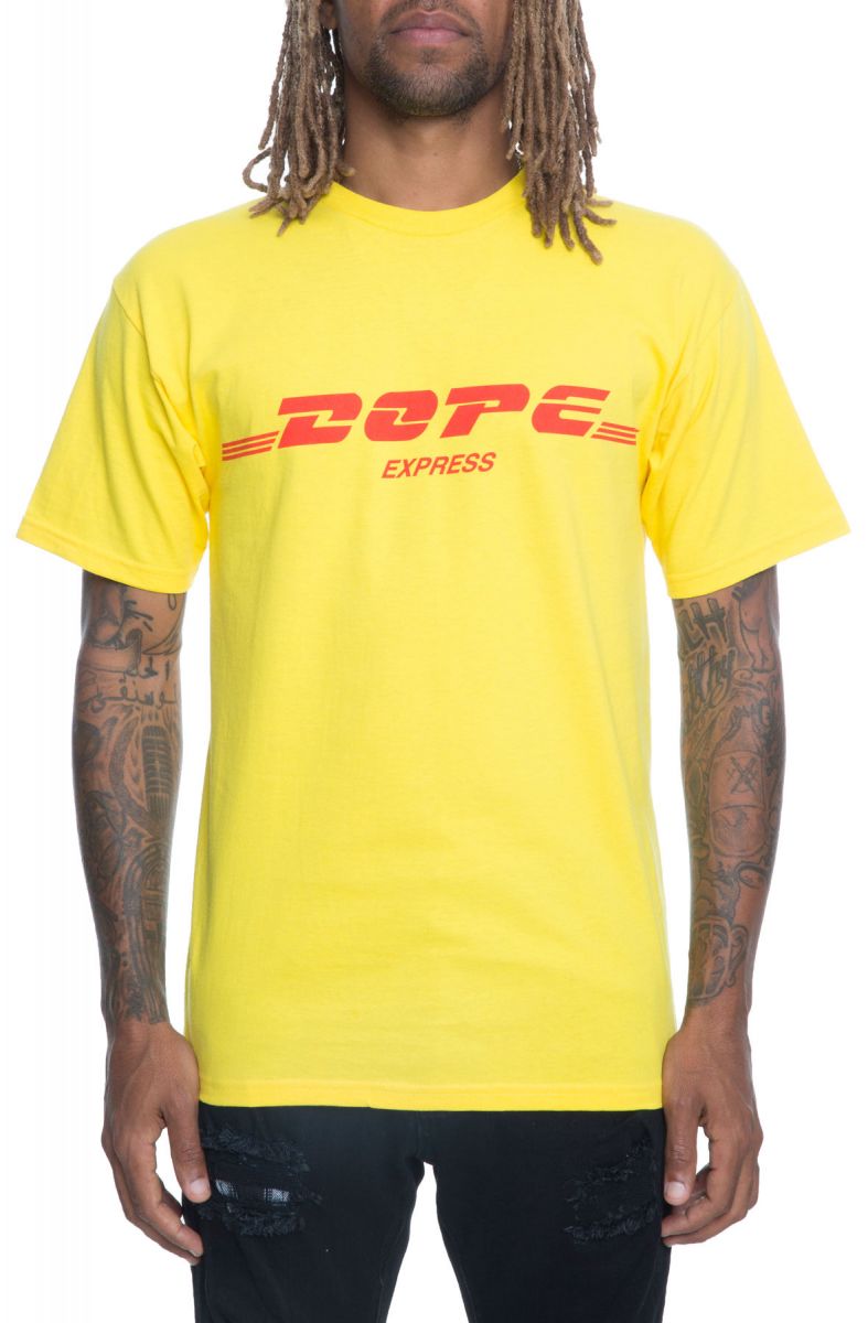 DOPE The Global Tee in Yellow D0317-T141-YEL - Karmaloop