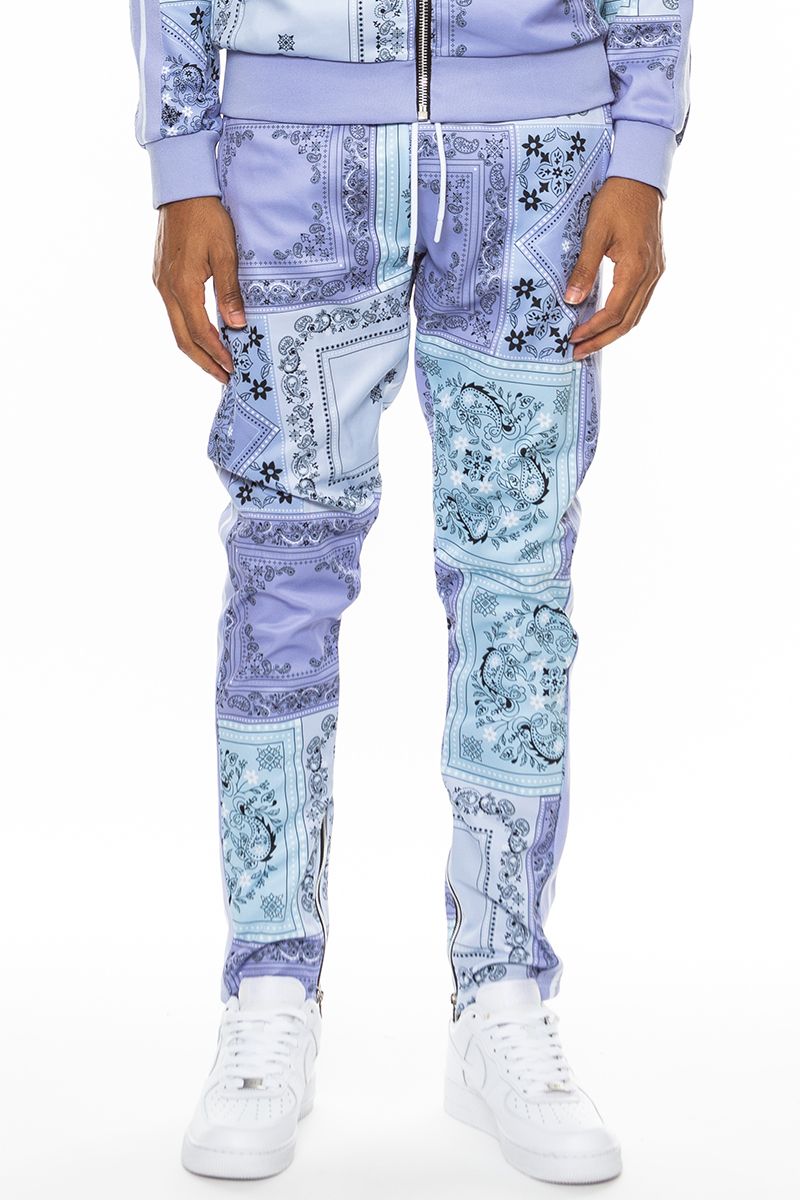 WEIV Paisley All Over Print Track Pant TP114-LAVENDER - Karmaloop