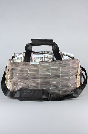 The Money Stacks Duffle Bag in Black