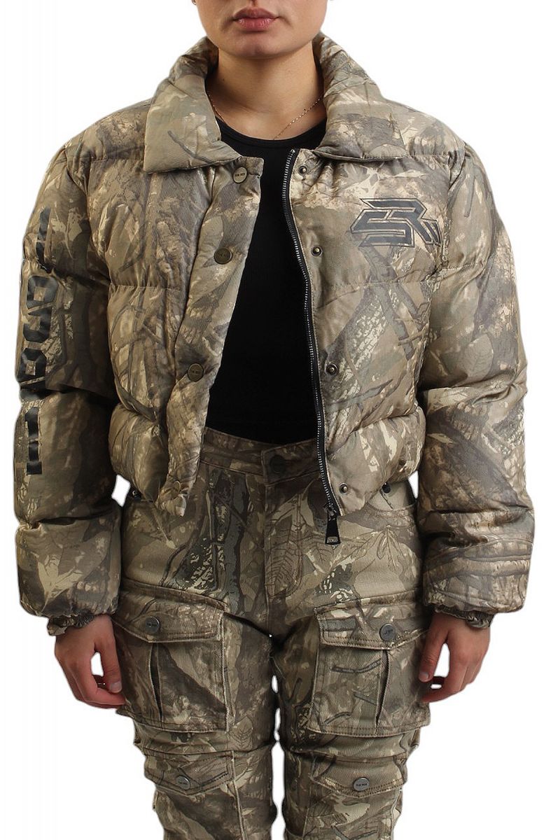 SMOKE RISE Patched Puffer Jacket AJ24981-CAMO - Karmaloop