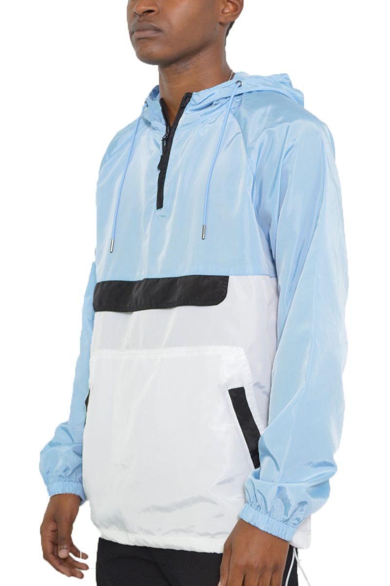 WEIV Colorblock Anorak AK291-0-BLUEWHITE - Karmaloop