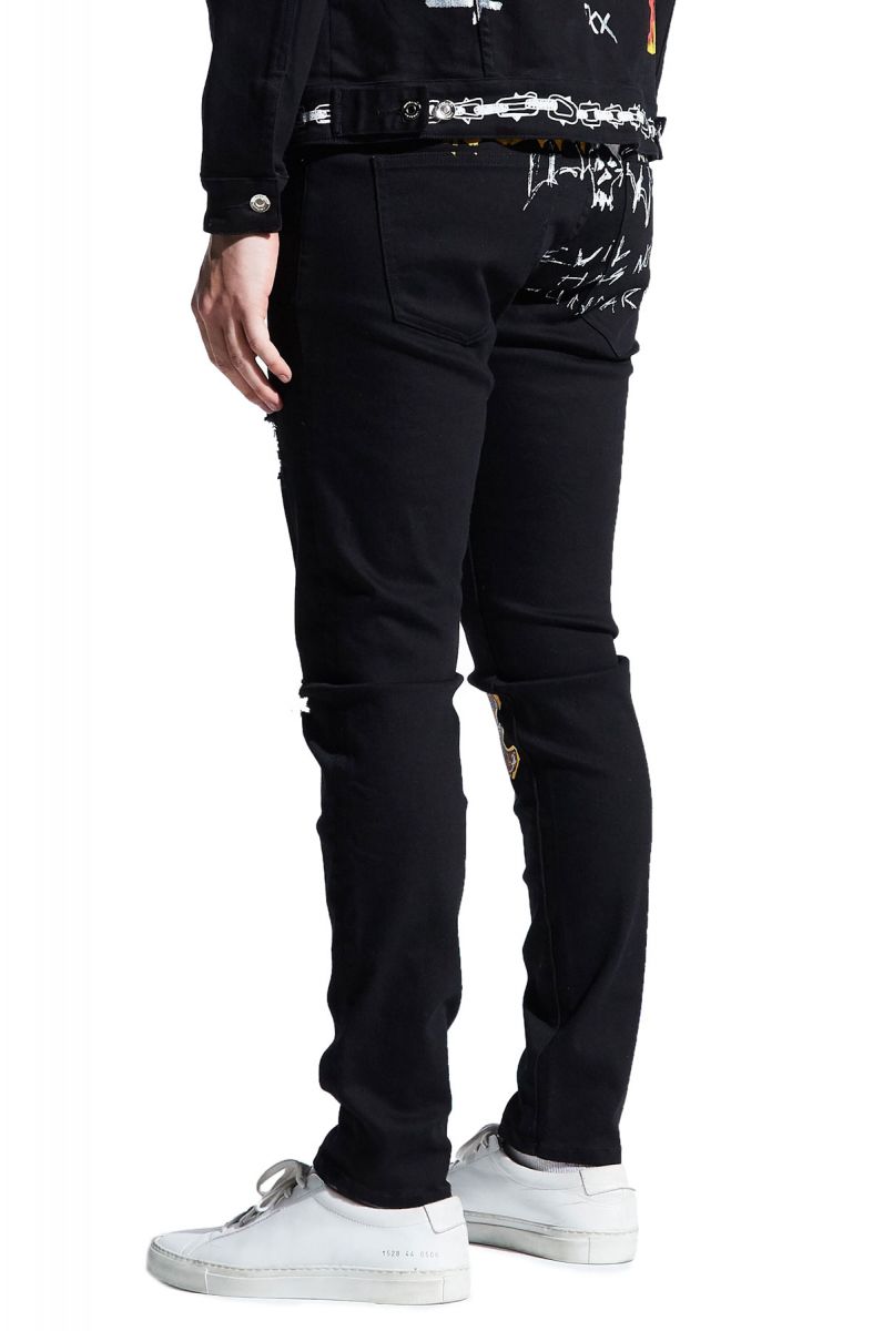 EMBELLISH Reapers Standard Denim in Black EMBF219-132 - Karmaloop