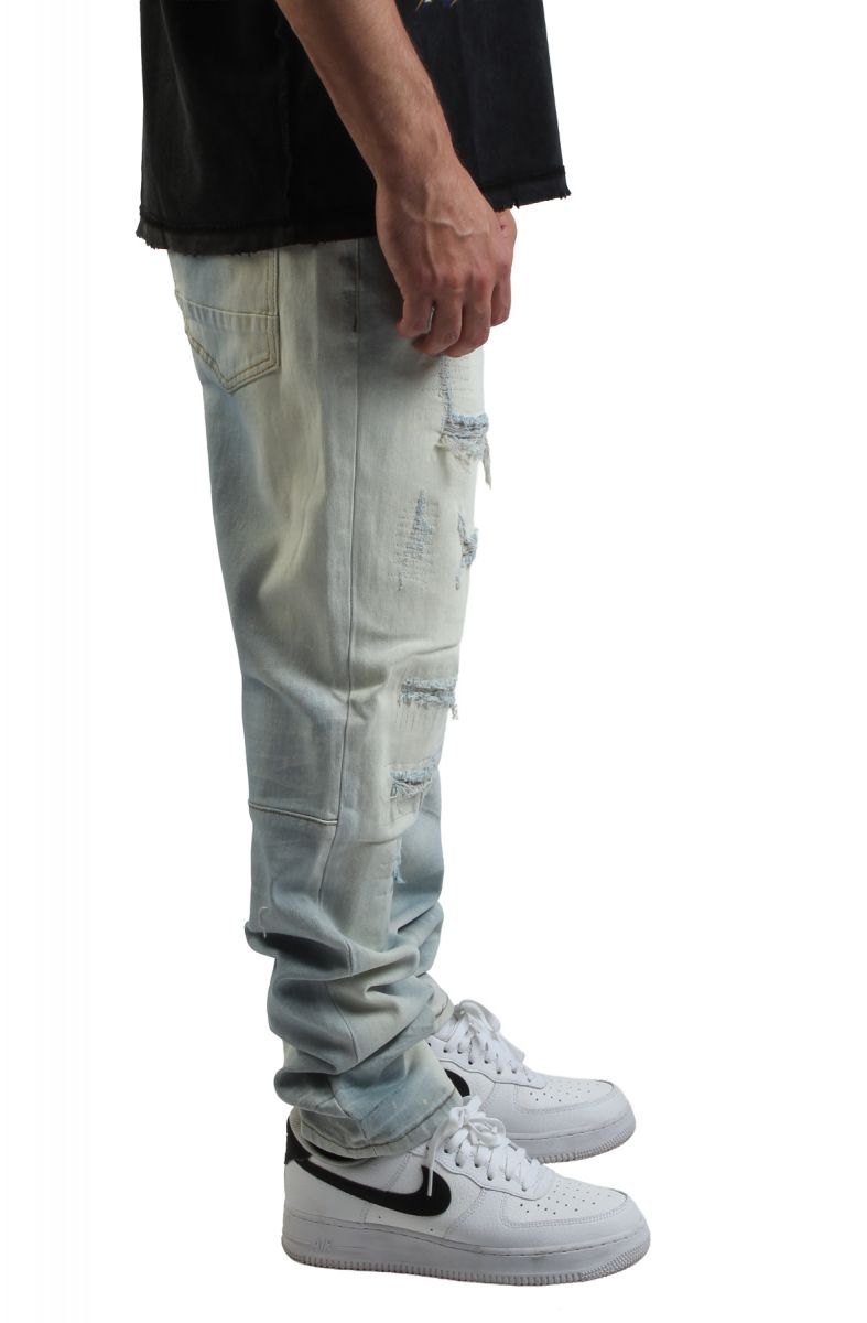SMOKE RISE Taurus Shred Jeans JP25211SK-TAUBL - Karmaloop