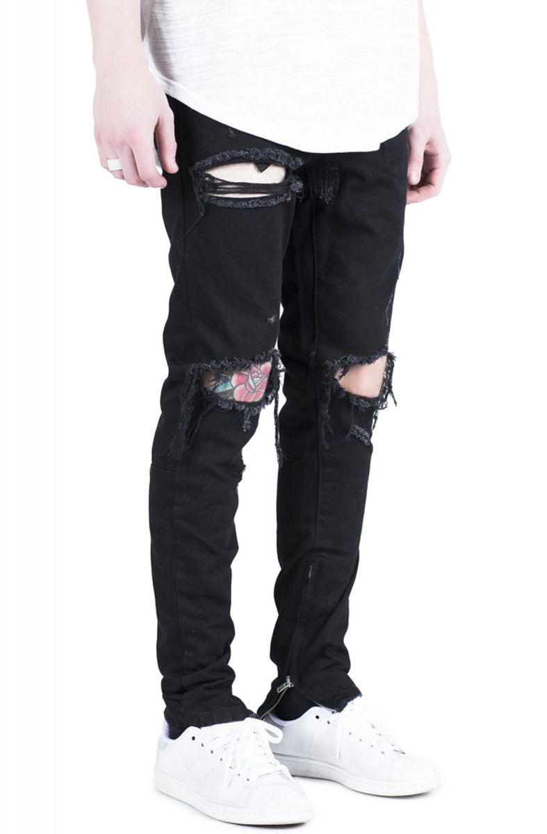 CRYSP Pacific Denim in Black Ripped PAC-16 - Karmaloop