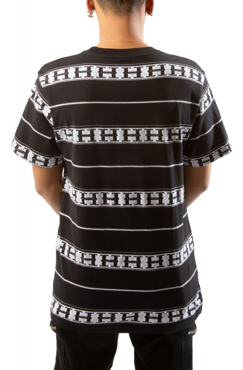 HUF Palisades Stripe Knit Top KN00302-BLK - Karmaloop