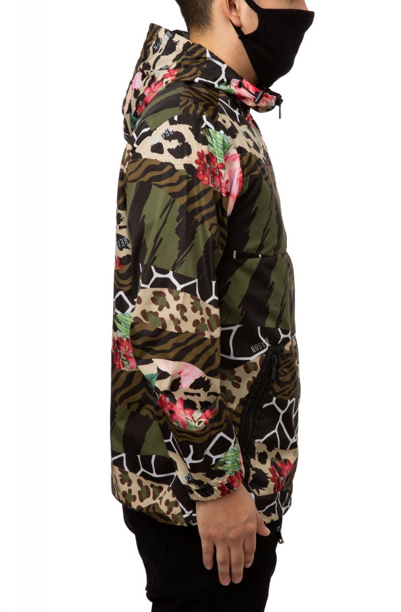 REASON Mixed Safari Camo Anorak Jacket C0-004MIX - Karmaloop