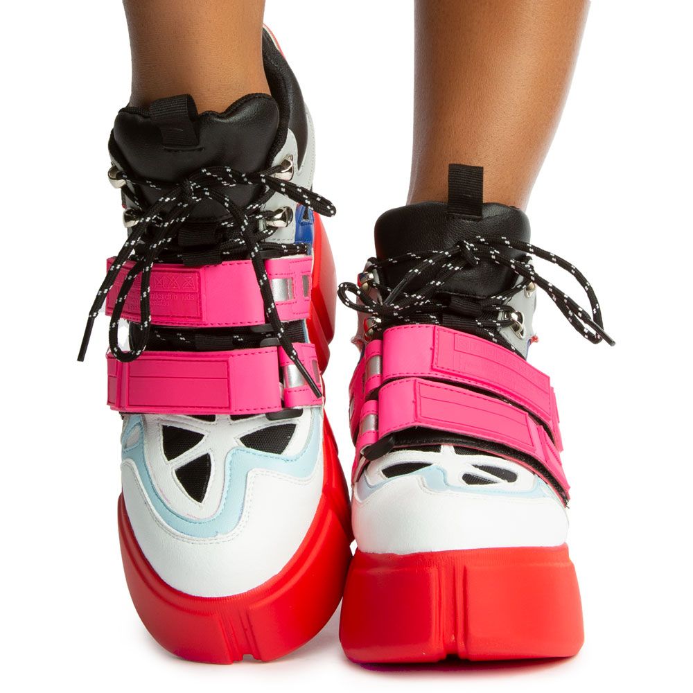 ANTHONY WANG Cranberry-09 Chunky Sneakers CRANBERRY-09-RED - Karmaloop