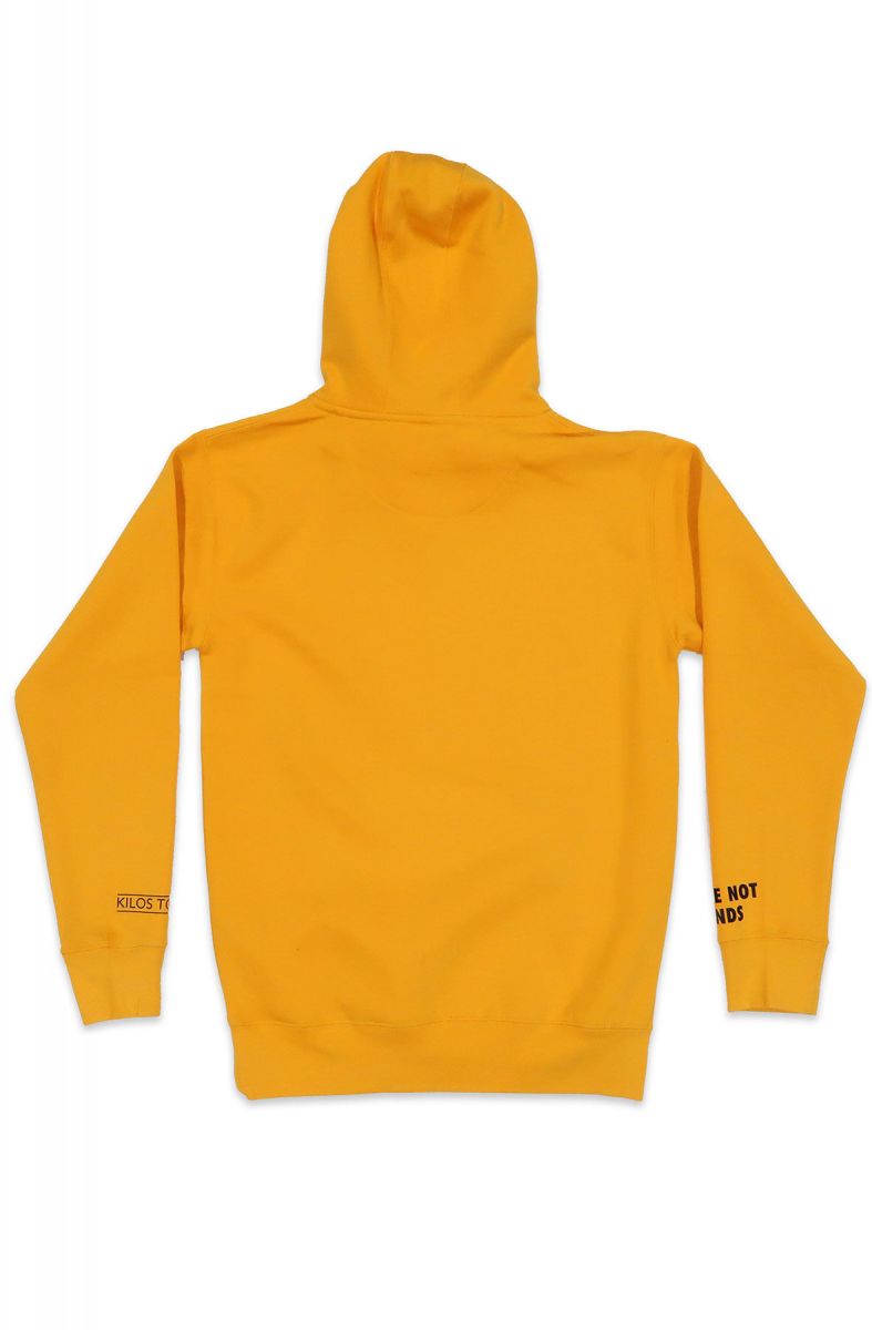 KILOS TO PARIS Social Reject Hoodie in Yellow and Black ...
