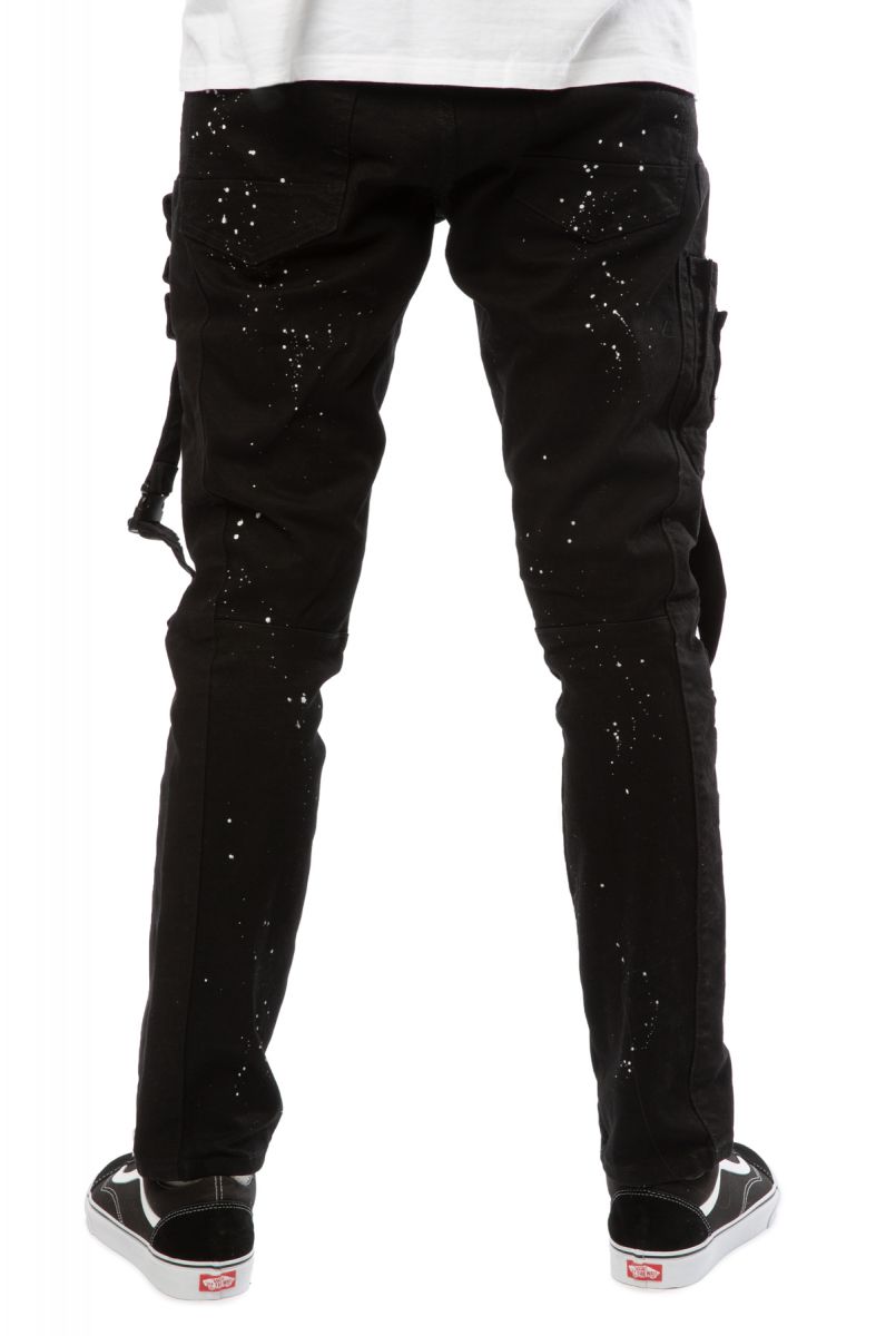 SMOKE RISE Script Utility Cargo Pants SJP21154-BLK - Karmaloop